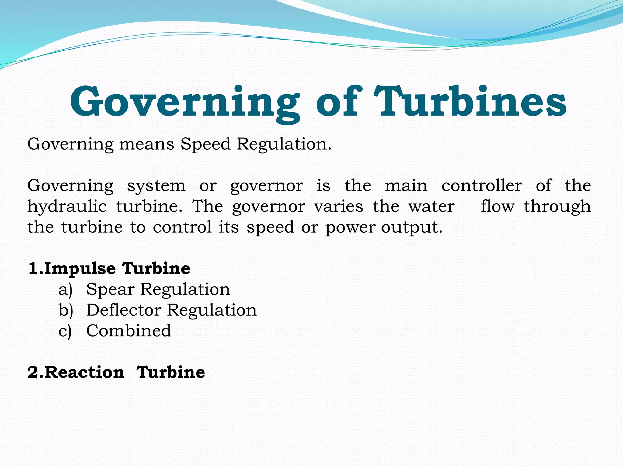 Classification of Turbines | PPTX