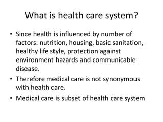 3. determinants of health and health care system | PPT