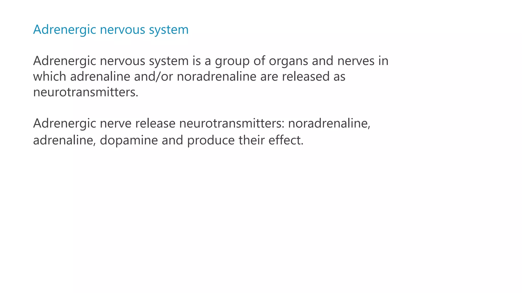 3. adrenergic drugs | PPT