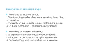 3. adrenergic drugs | PPT