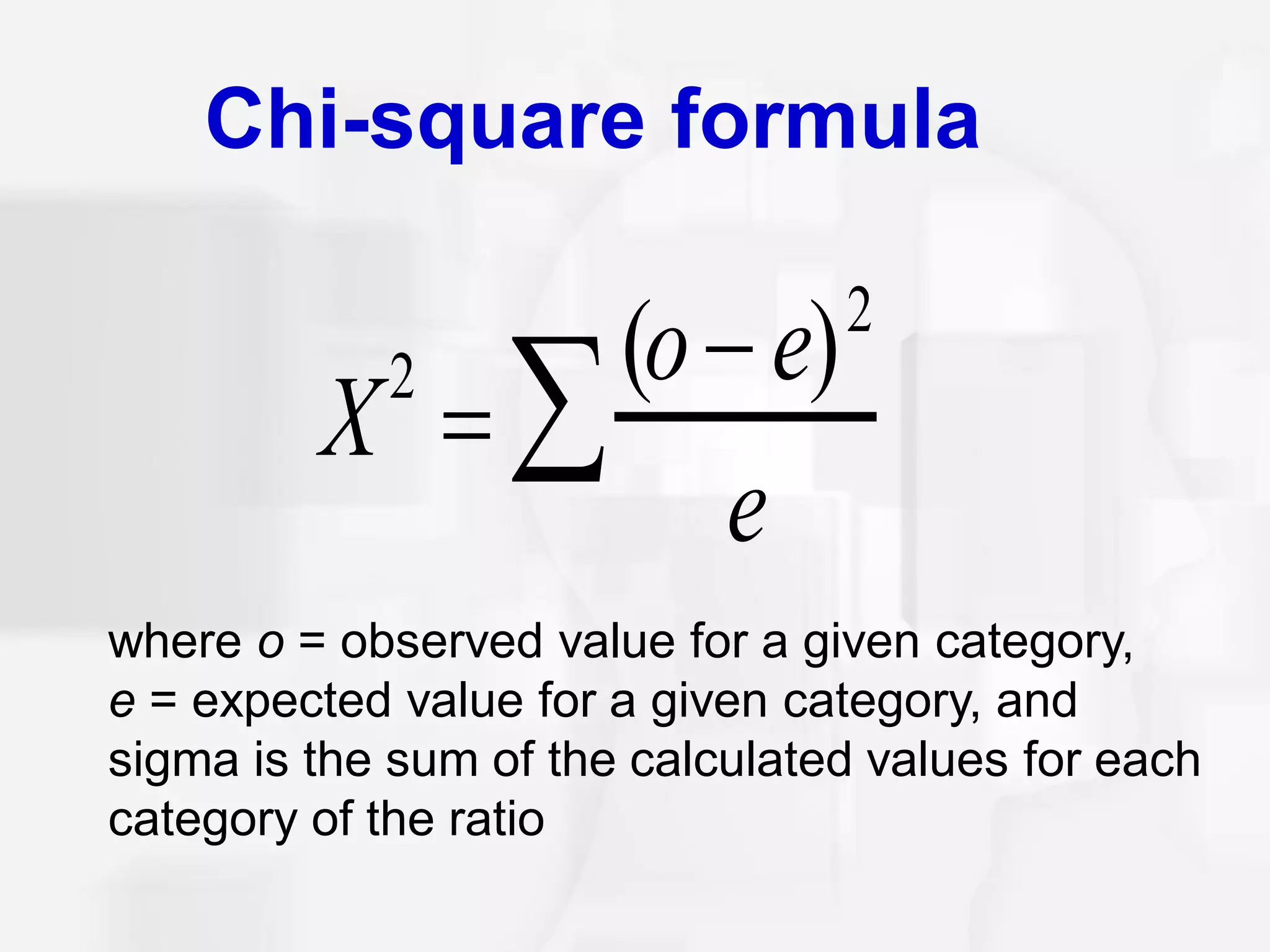 chi square statistics | PPT