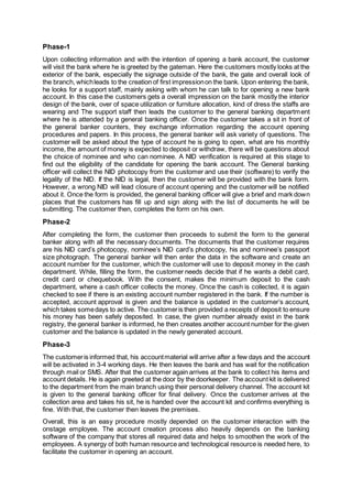 Assignment on Service Blueprint of a bank | DOCX