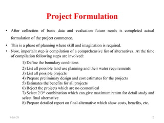 Planning of Water Resource Planning Projects | PPTX