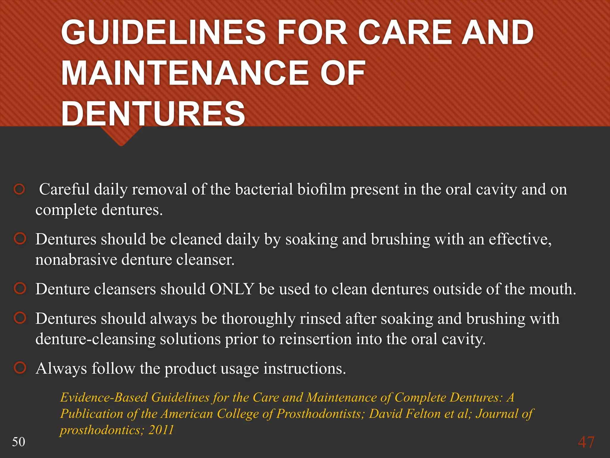 denture cleansers and adhesives | PPTX