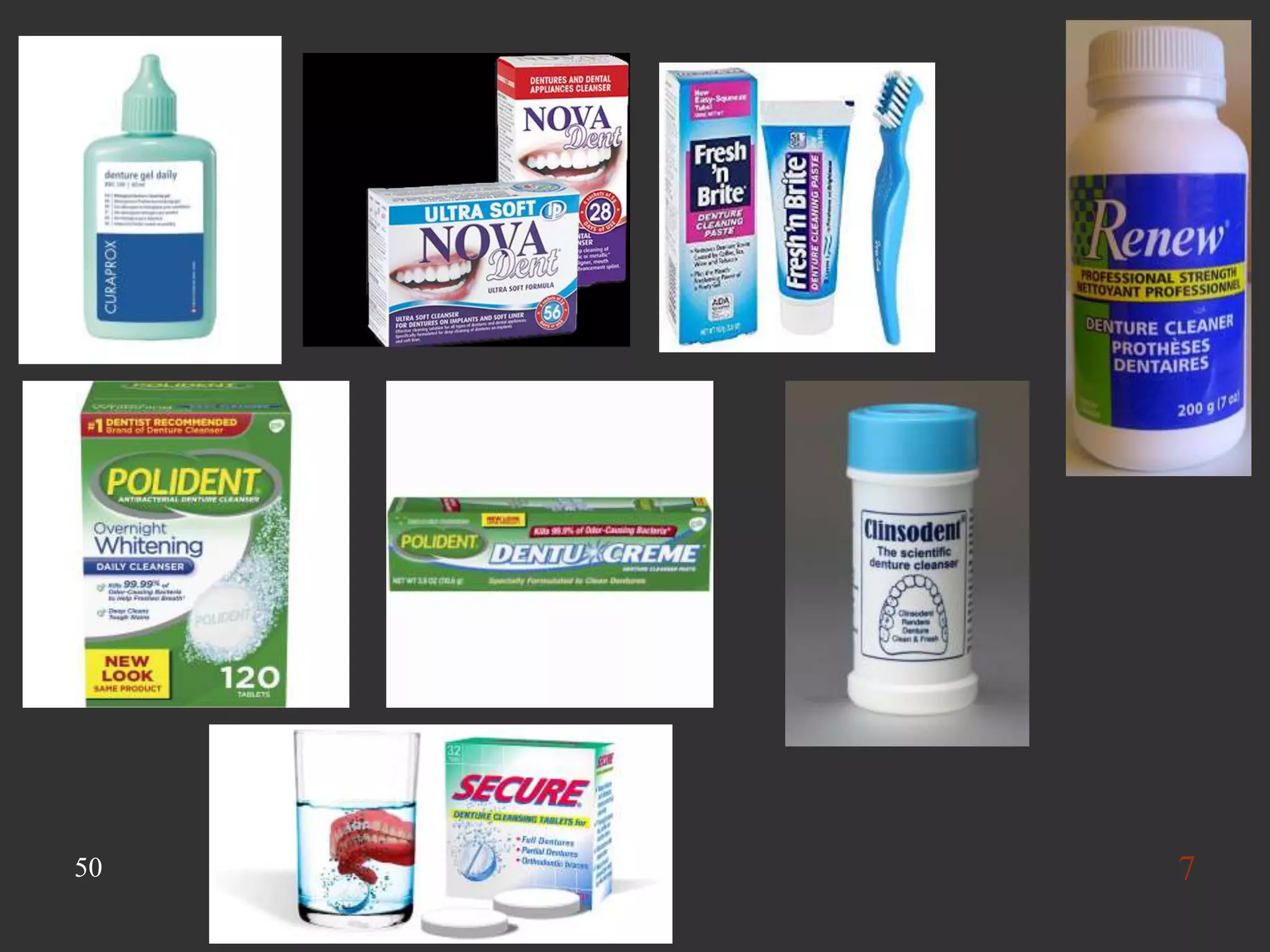 denture cleansers and adhesives | PPTX