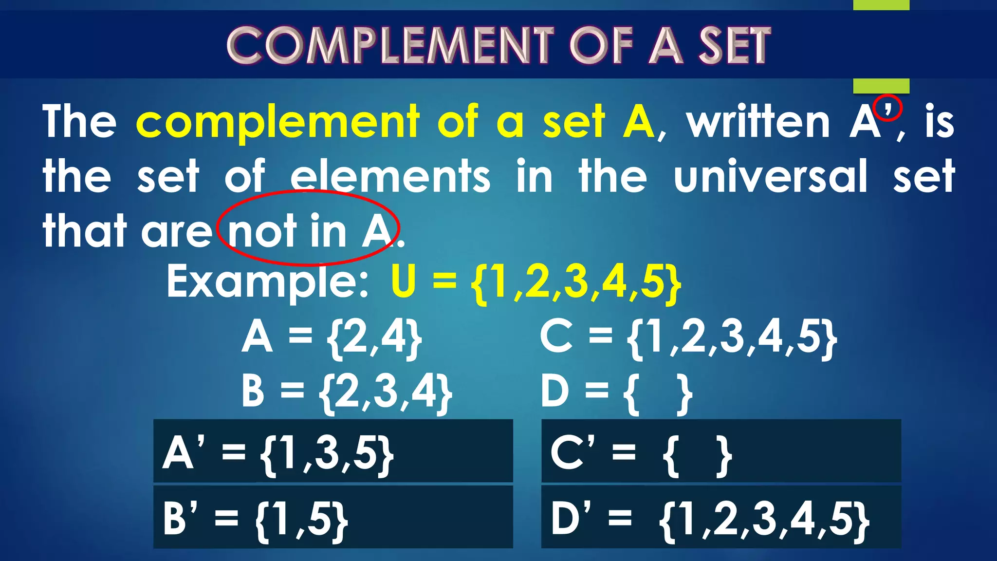 Operations on Sets | PDF