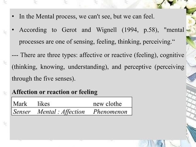 SYSTEMIC FUNCTIONAL LINGUISTICS: IDEATIONAL MEANINGS | PPT | Science
