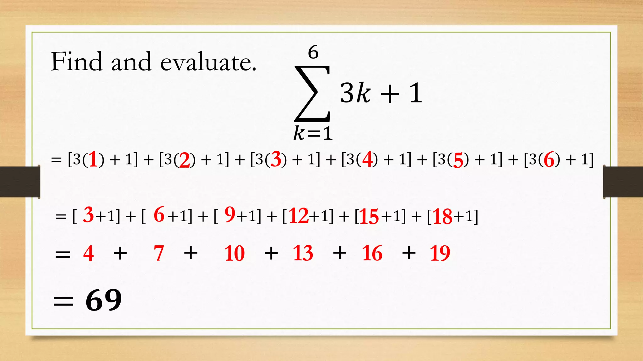 Summation Notation | PDF