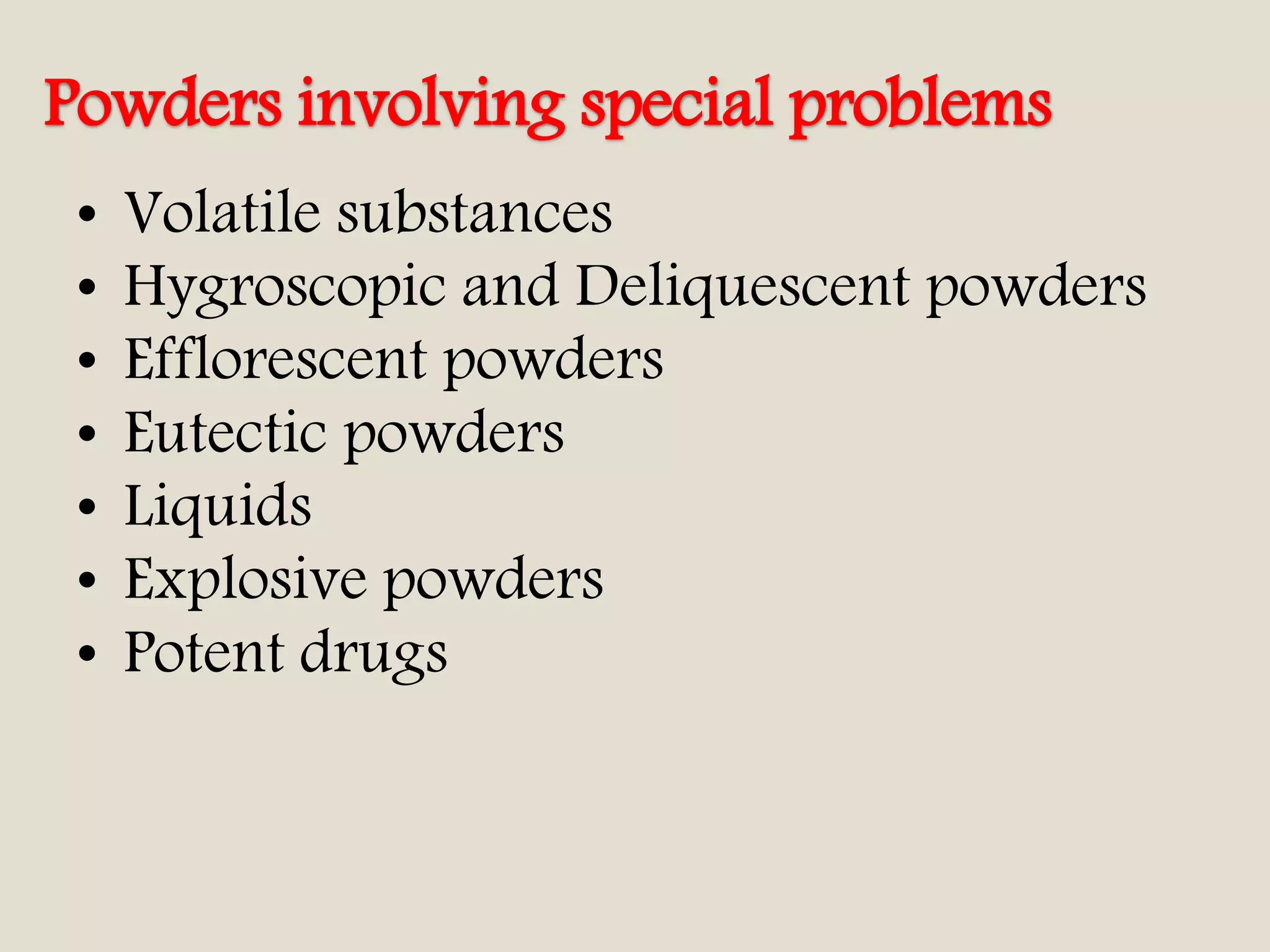 powders & granules | PPTX