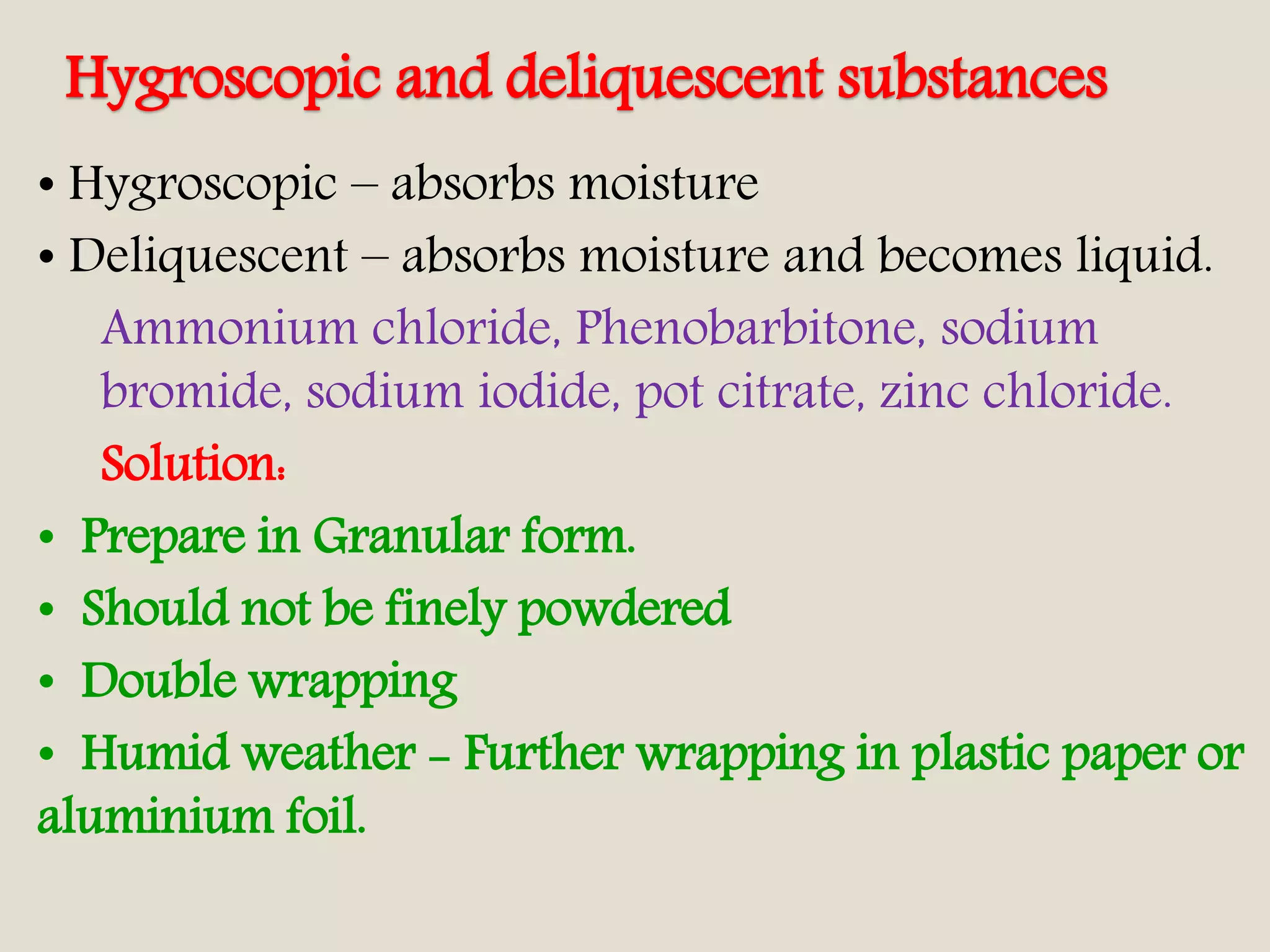 powders & granules | PPTX