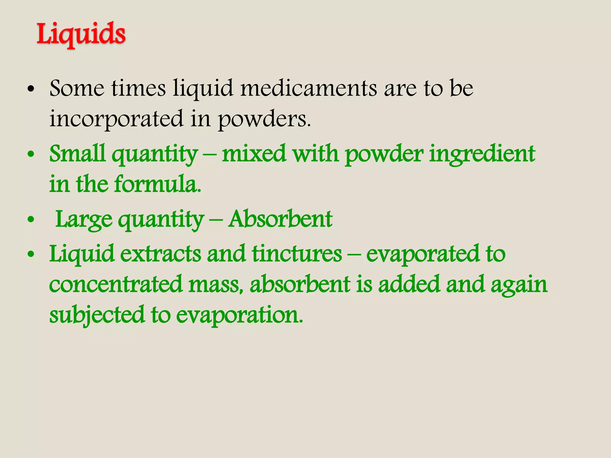 powders & granules | PPTX