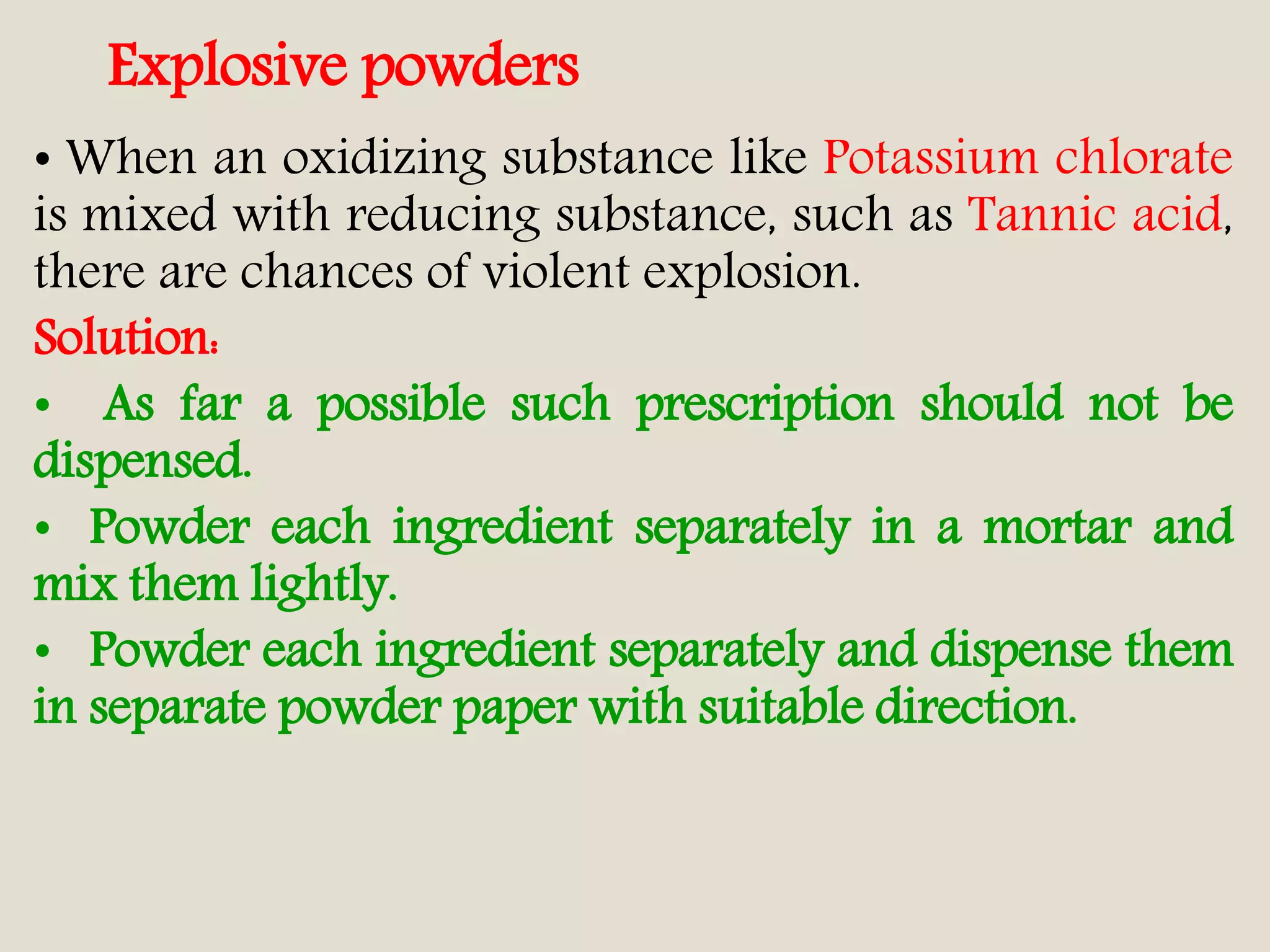 powders & granules | PPTX