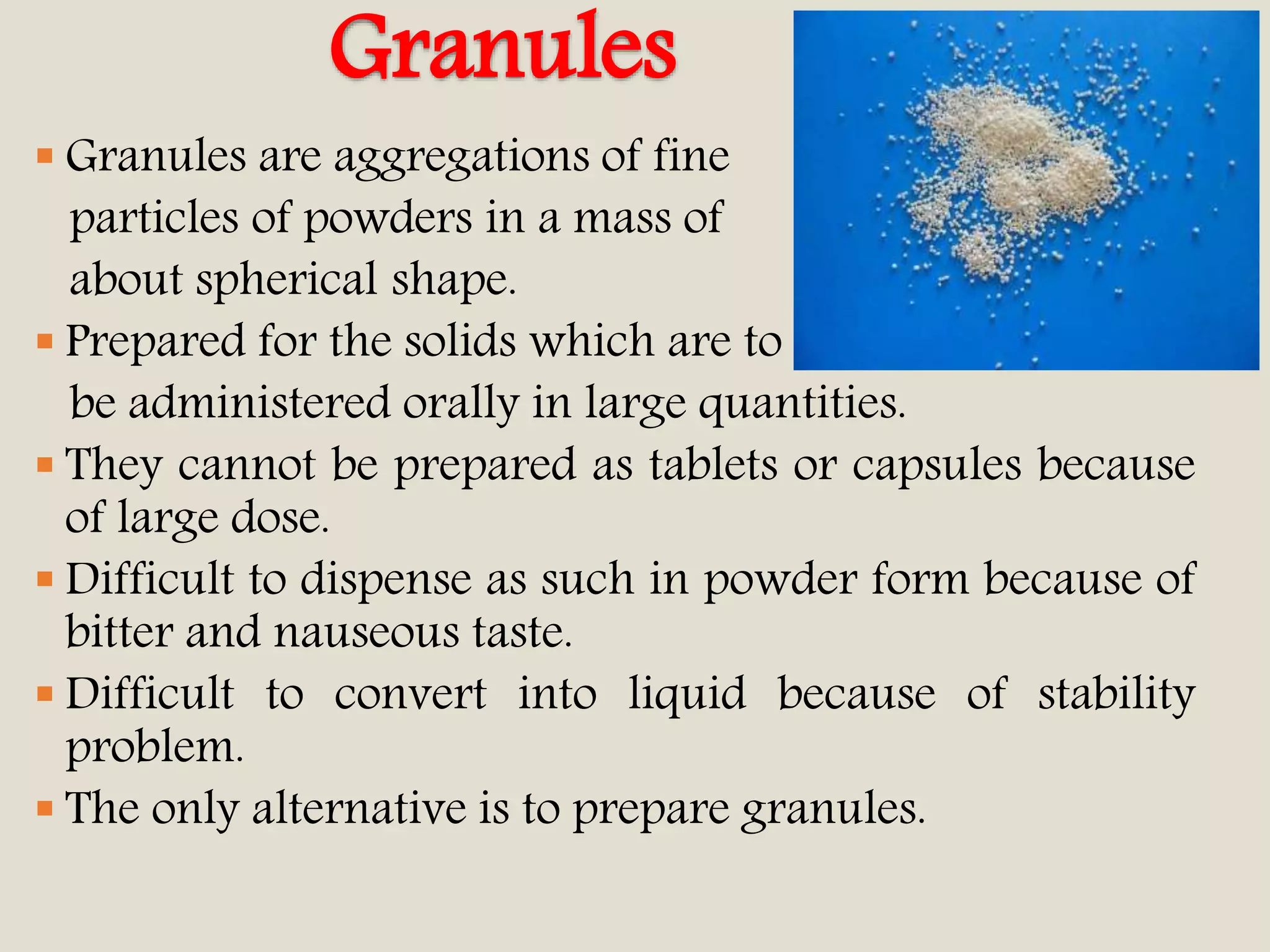 powders & granules | PPTX
