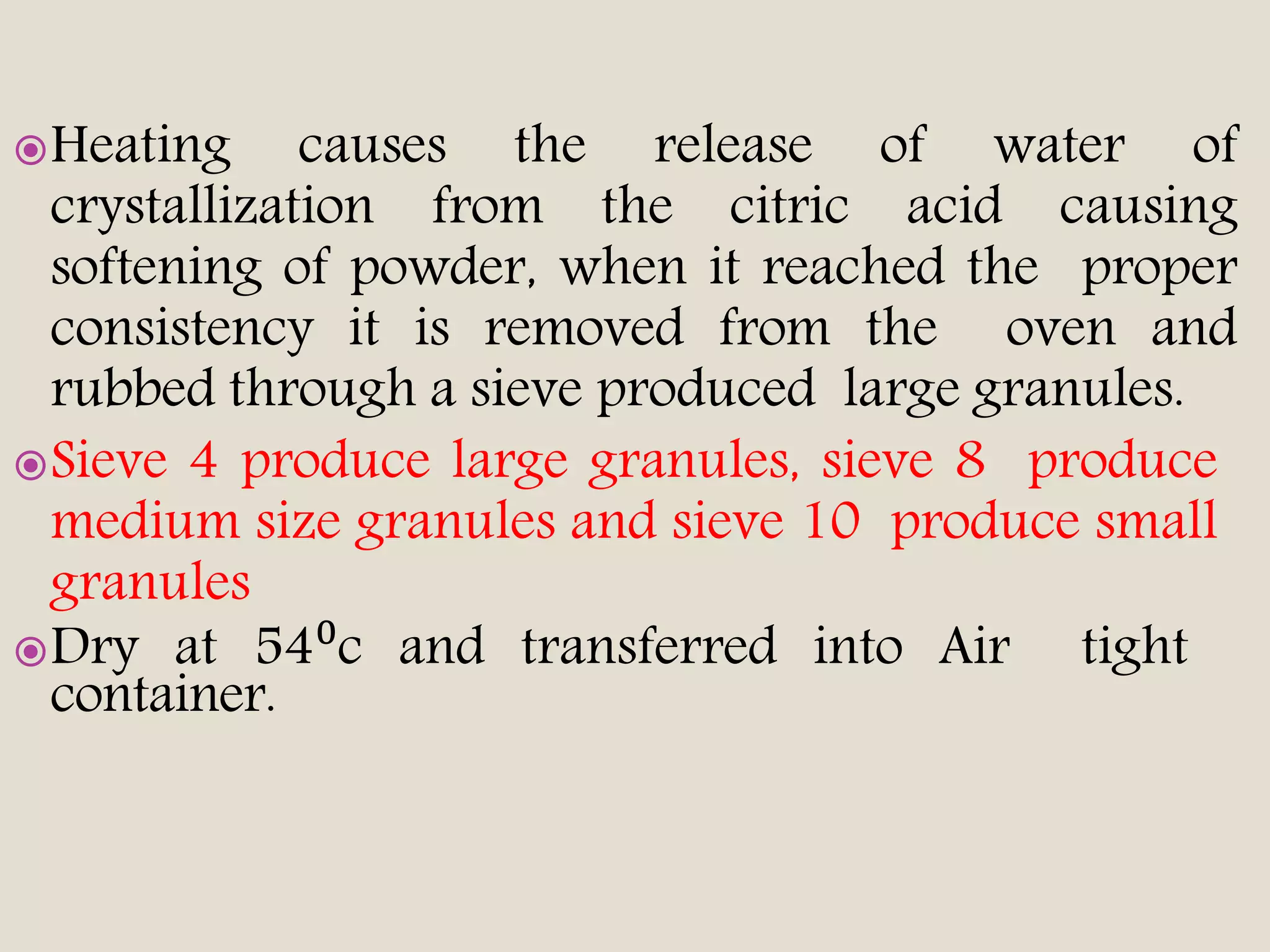 powders & granules | PPTX