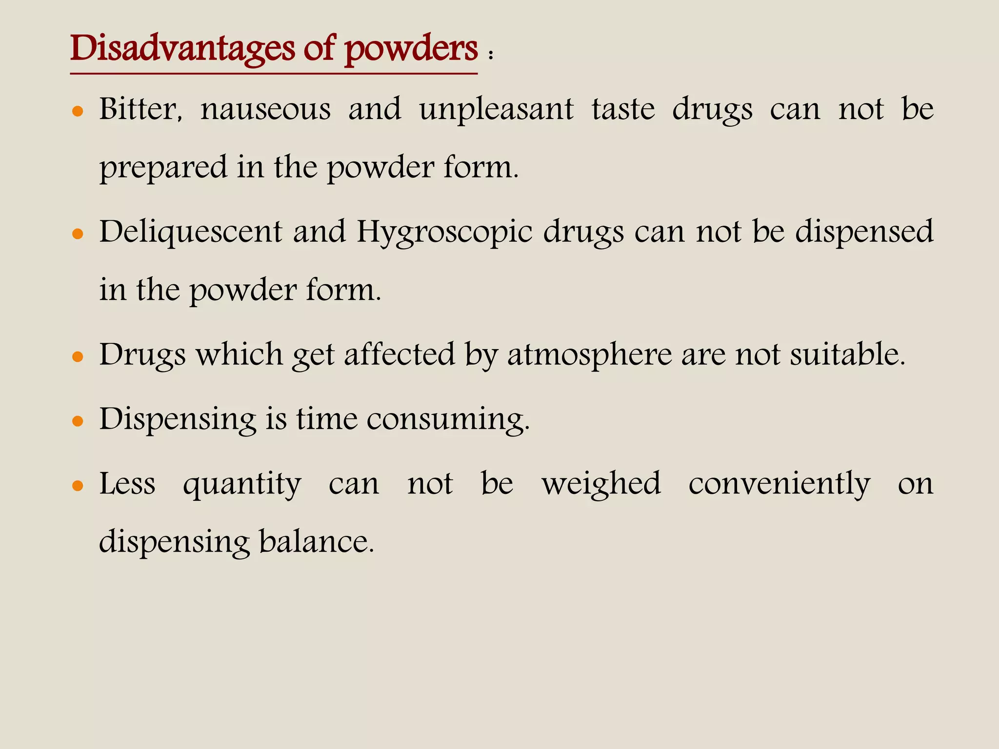 powders & granules | PPTX