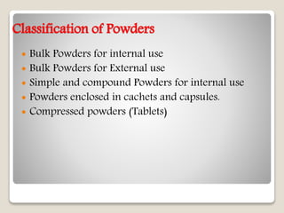 powders & granules | PPTX
