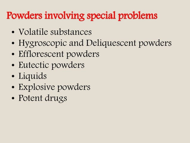 powders & granules | PPTX | Substance Abuse | Diseases and Conditions