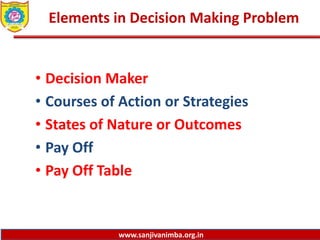 3.2 elements in decision theory | PPTX