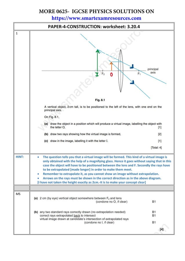 IGCSE Physics Constructions for Light-3 | PDF