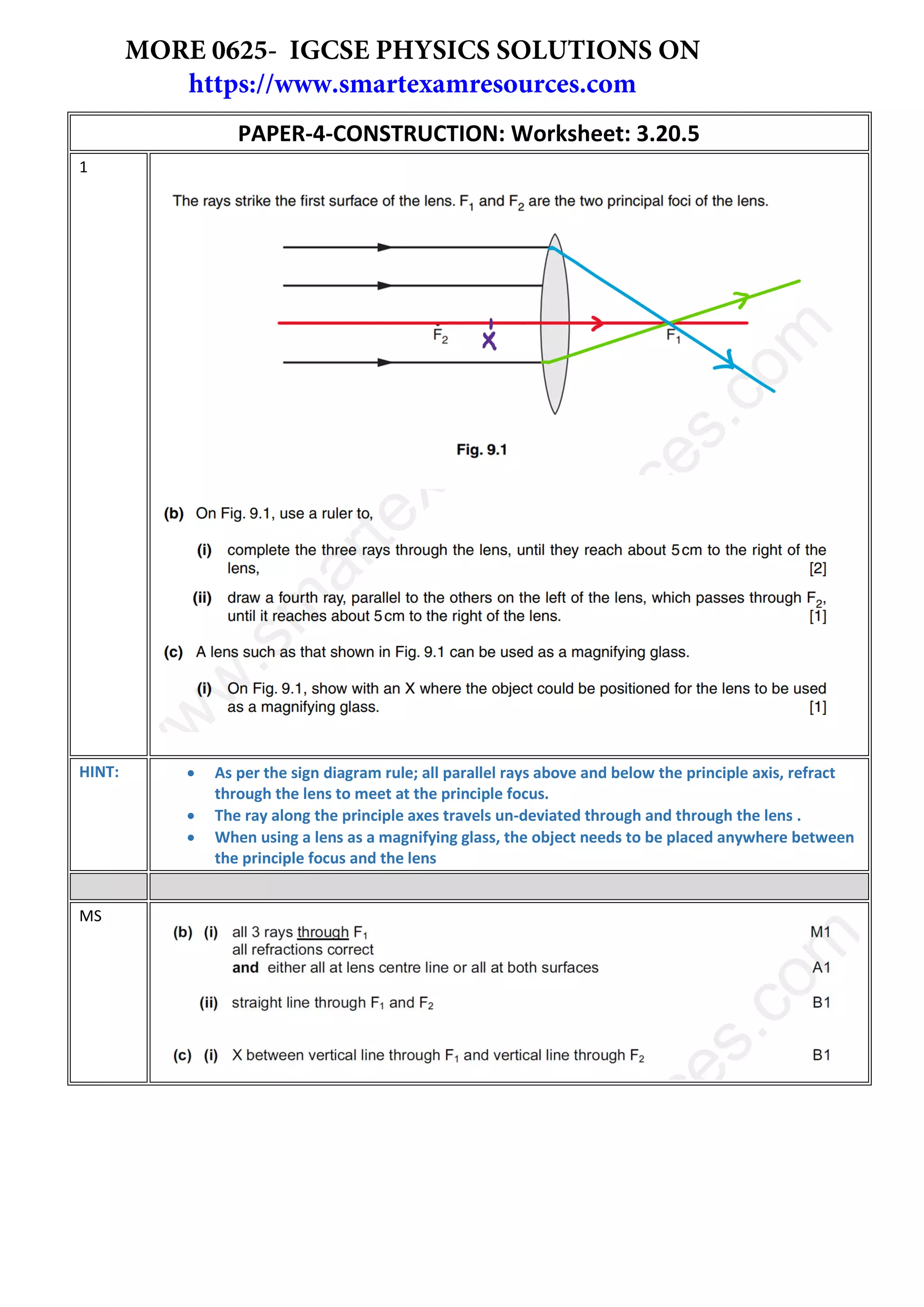 IGCSE Physics Constructions for Light-4 | PDF