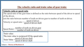 3.1 GEAR TRAINS | PPTX