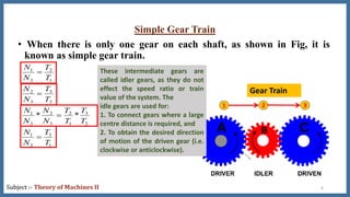 3.1 GEAR TRAINS | PPTX