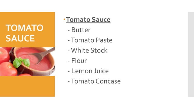 3.2. menganalisis saos dasar (mother sauce) dan turunannya | PPTX