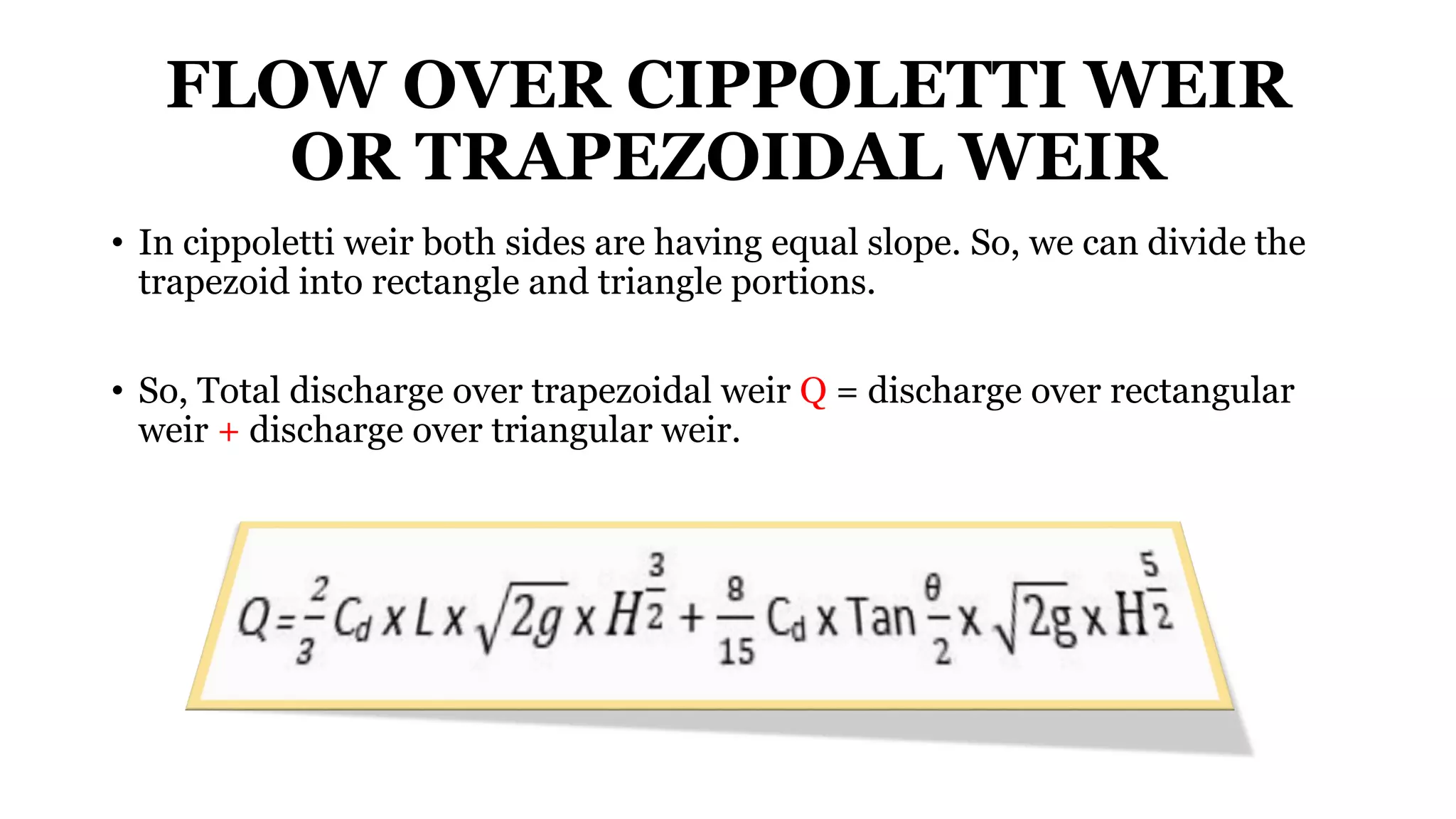design of weirs | PDF