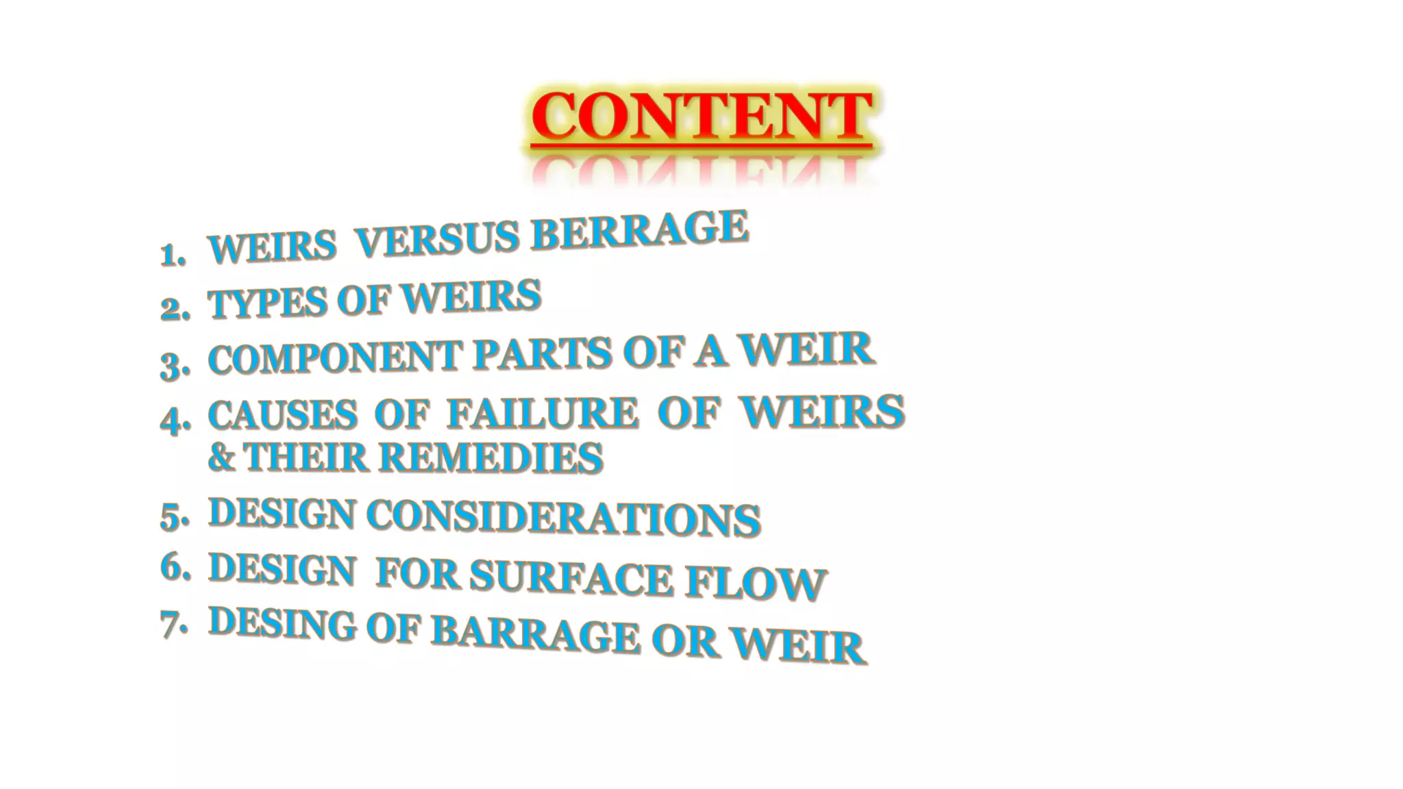 design of weirs | PDF