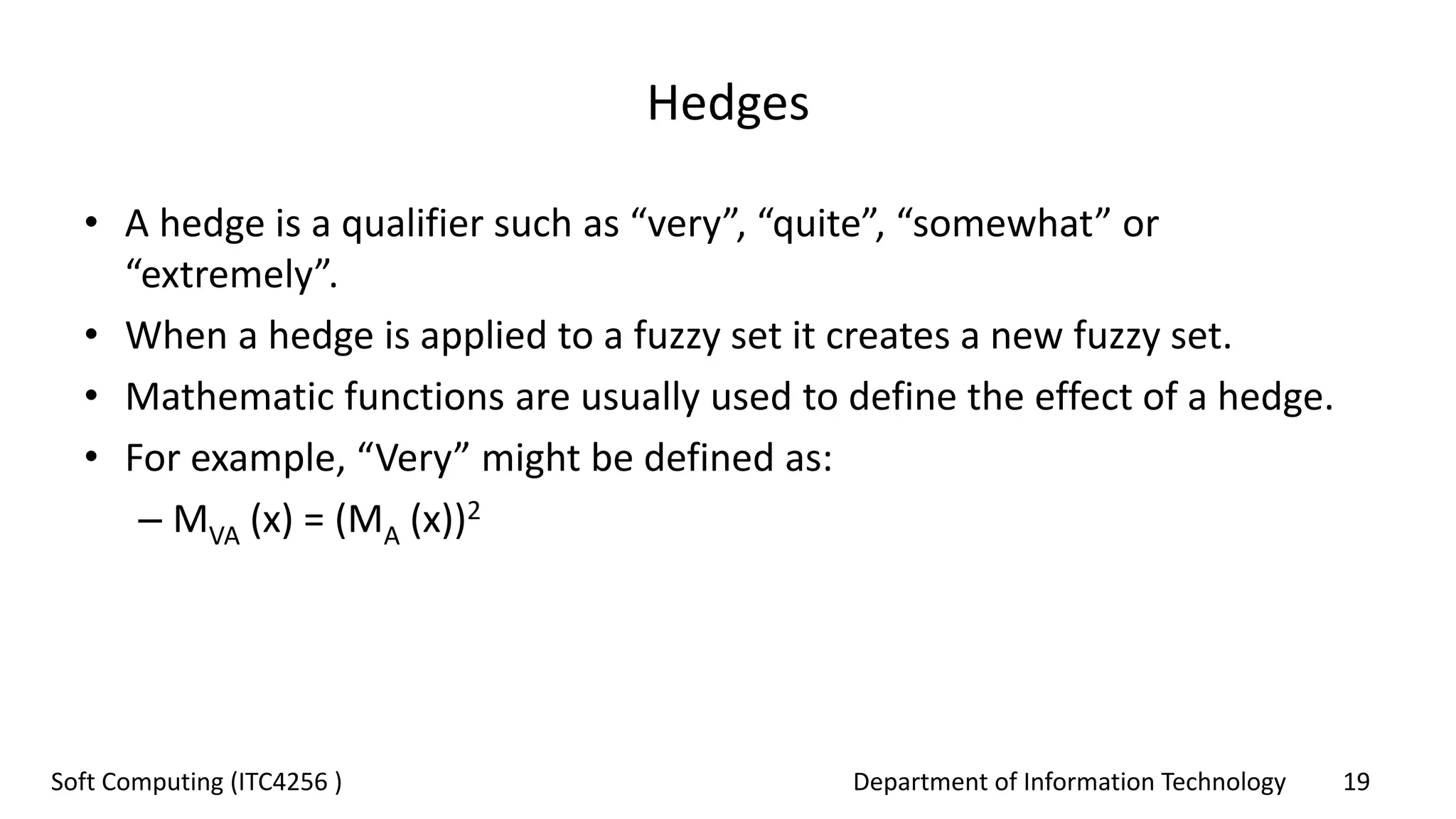 Fuzzy Logic Member Functions Pptx Programming Languages Computing