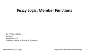 Fuzzy logic member functions | PPTX
