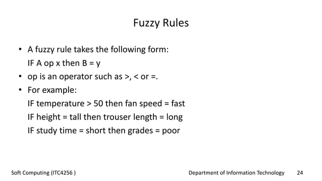 Fuzzy logic member functions | PPTX | Programming Languages | Computing