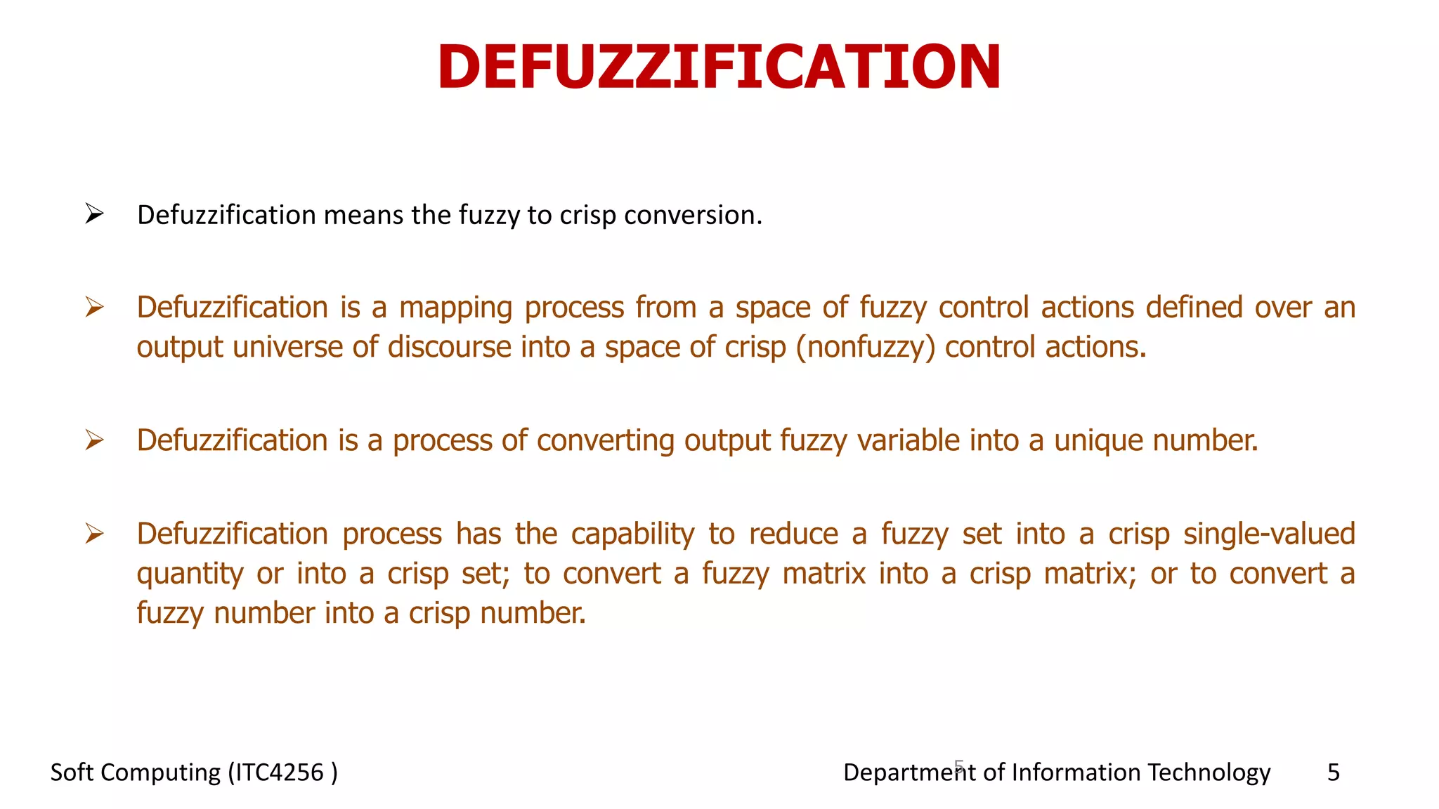 Defuzzification | PPTX