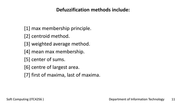 Defuzzification | PPTX | Programming Languages | Computing