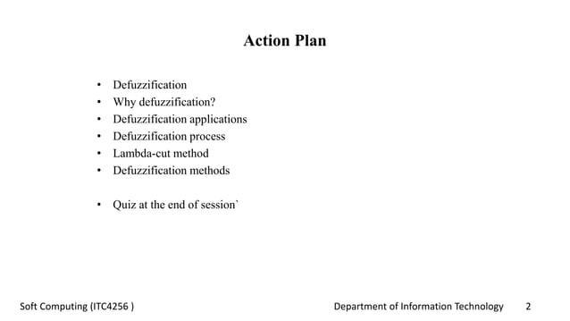 Defuzzification | PPTX | Programming Languages | Computing