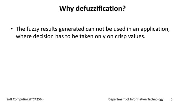 Defuzzification | PPTX | Programming Languages | Computing