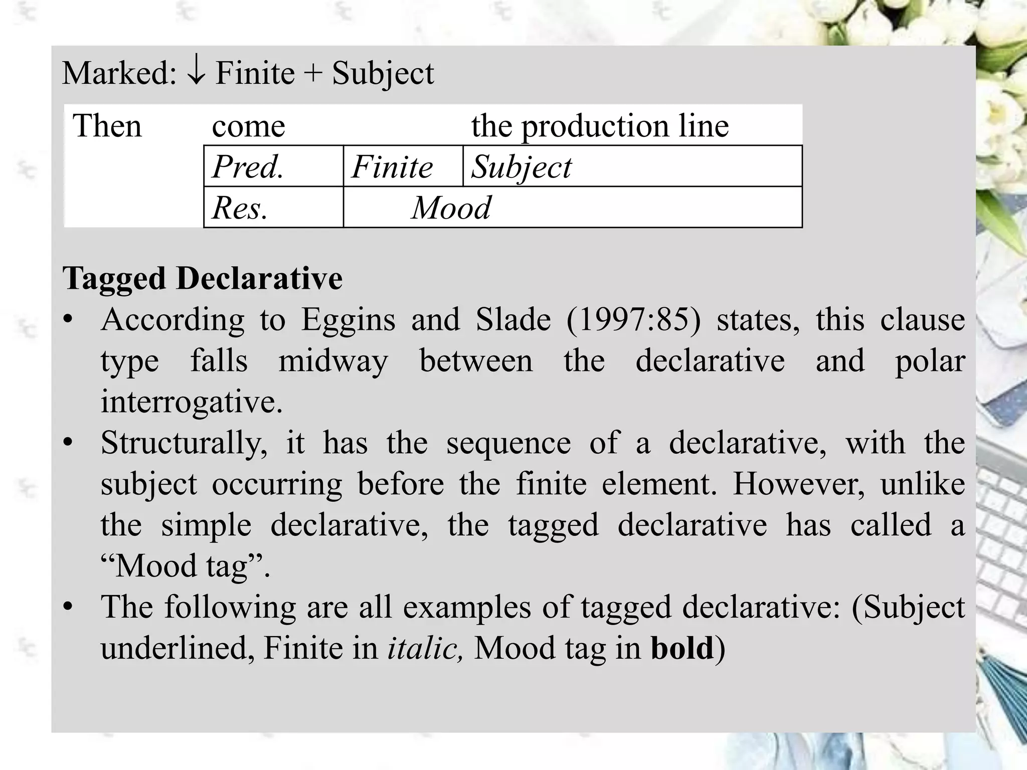 SYSTEMIC FUNCTIONAL LINGUISTICS: INTERPERSONAL MEANINGS | PPT