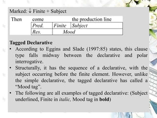SYSTEMIC FUNCTIONAL LINGUISTICS: INTERPERSONAL MEANINGS | PPT