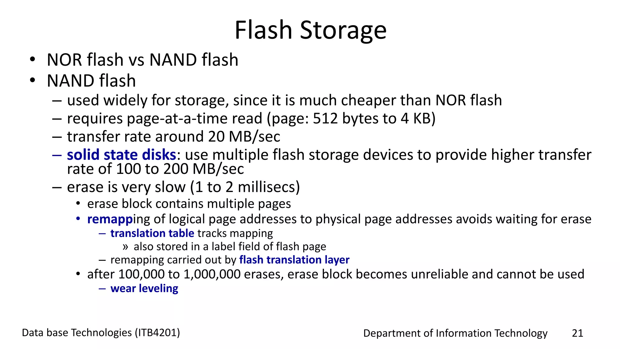 Secondary storage devices | PPTX