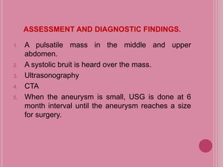 VASCULAR DISORDER - Anuerysm | PPT