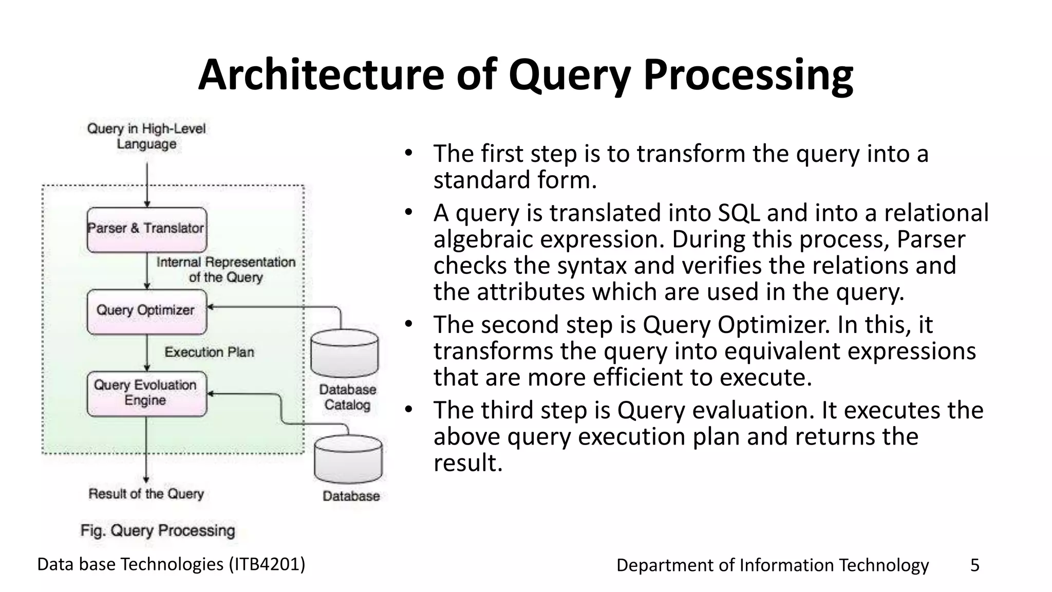 Query processing | PPTX
