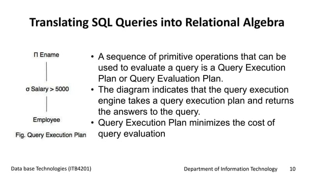 Query processing | PPTX | Databases | Computer Software and Applications