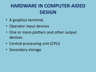 computer configuration& hardware for cad applications | PPTX