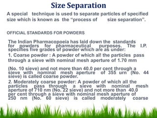 size seperation | PPTX