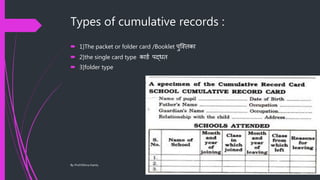 3.1 blanks and cumulative record | PPTX