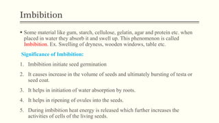 DPD, Water potential, Plasmolyses & Imbibition | PPTX