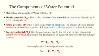DPD, Water potential, Plasmolyses & Imbibition | PPTX
