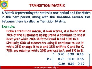 3.1.1 introduction to markov chain | PPTX