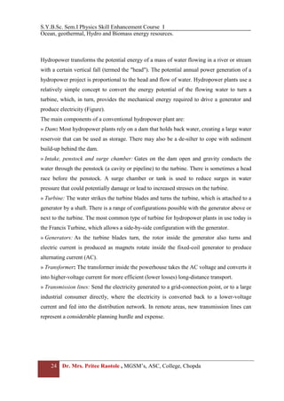 3.ocean, geothermal, hydro and biomass energy resources | PDF