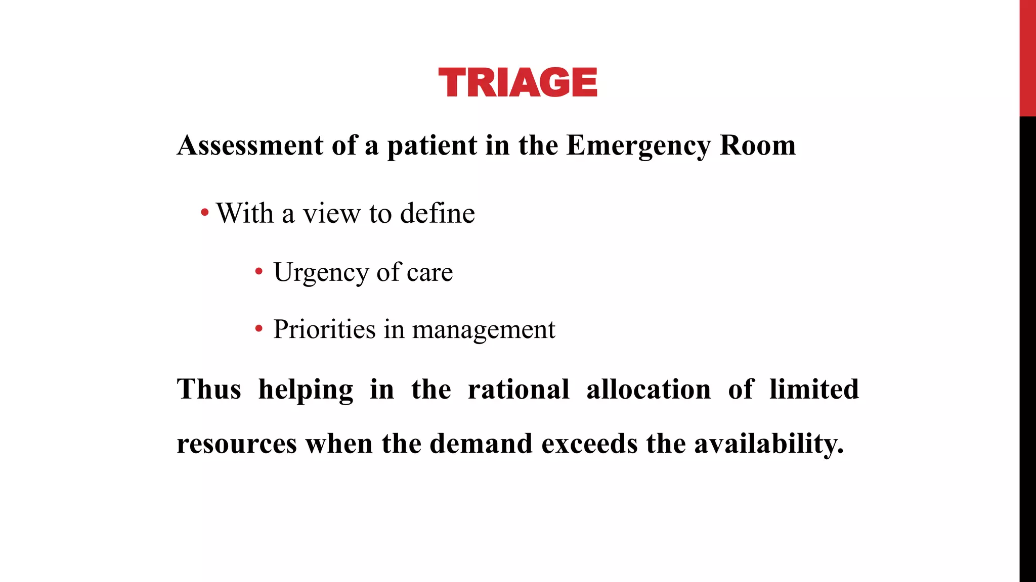 3. initial assessment and triage in er ppt | PPTX
